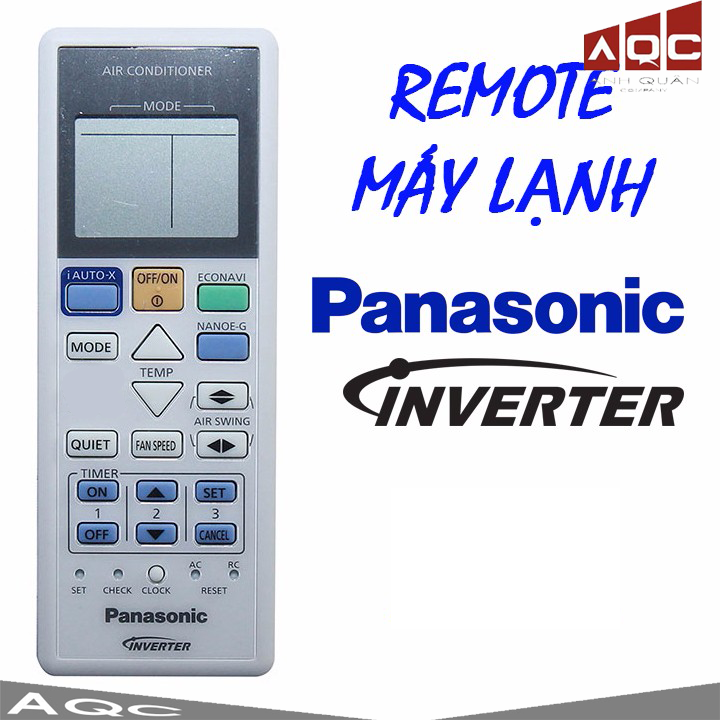 Bán Điều khiển điều hoà Panasonic Inverter - Remote máy lạnh Panasonic ...